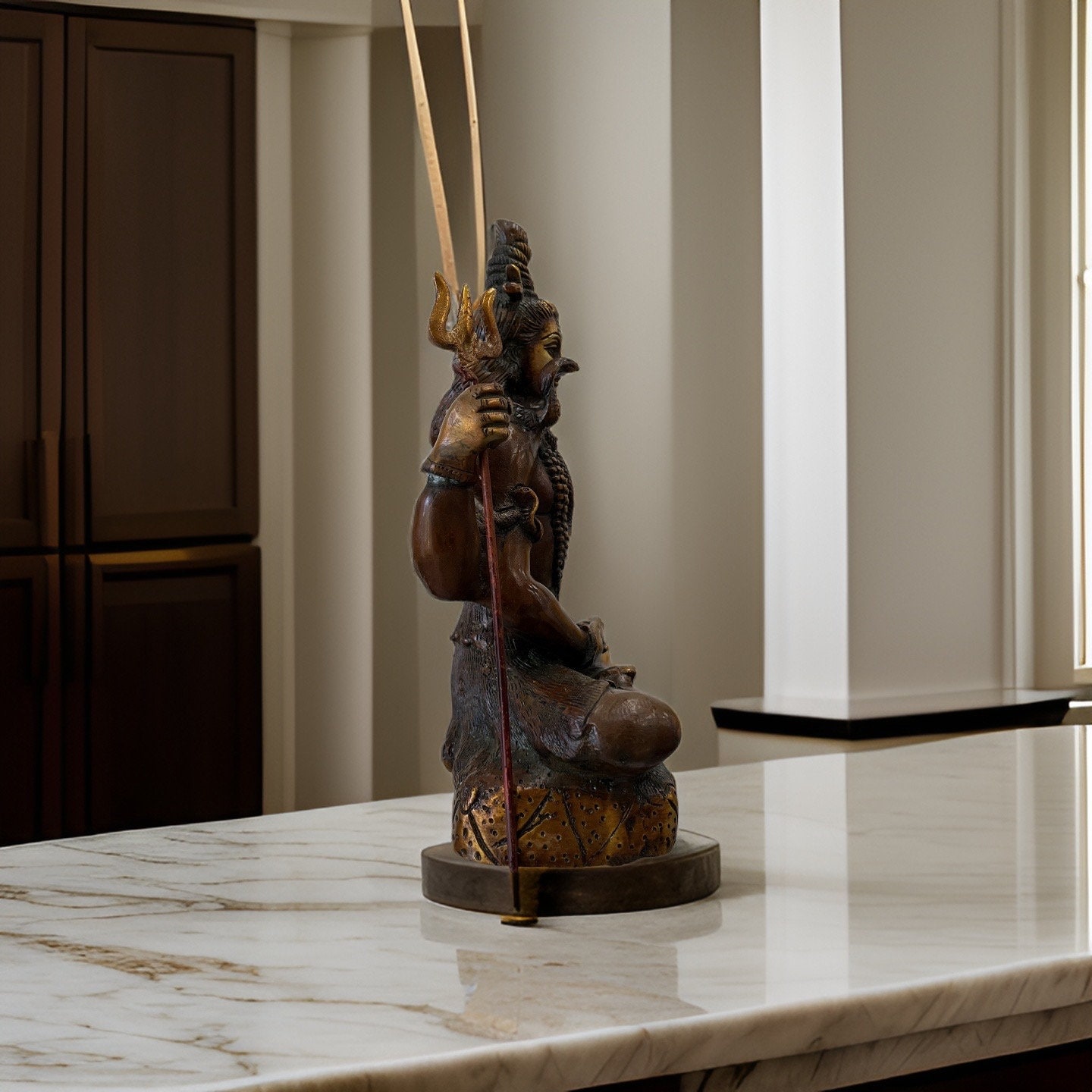 Lord Shiva Statue in Lotus Pose-hindu God of Destroying Evil, Ignorance ...