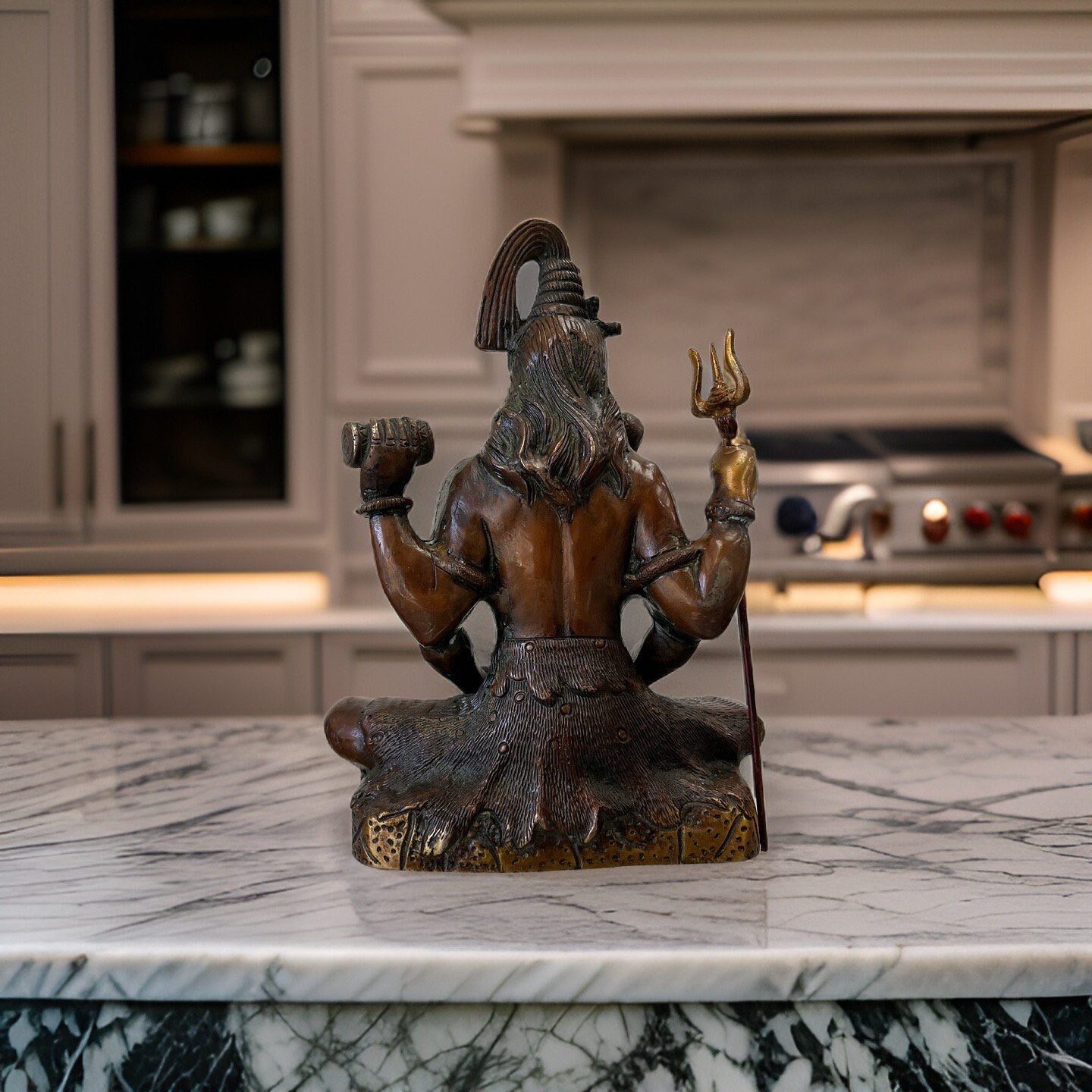 Lord Shiva Statue in Lotus Pose-hindu God of Destroying Evil, Ignorance ...