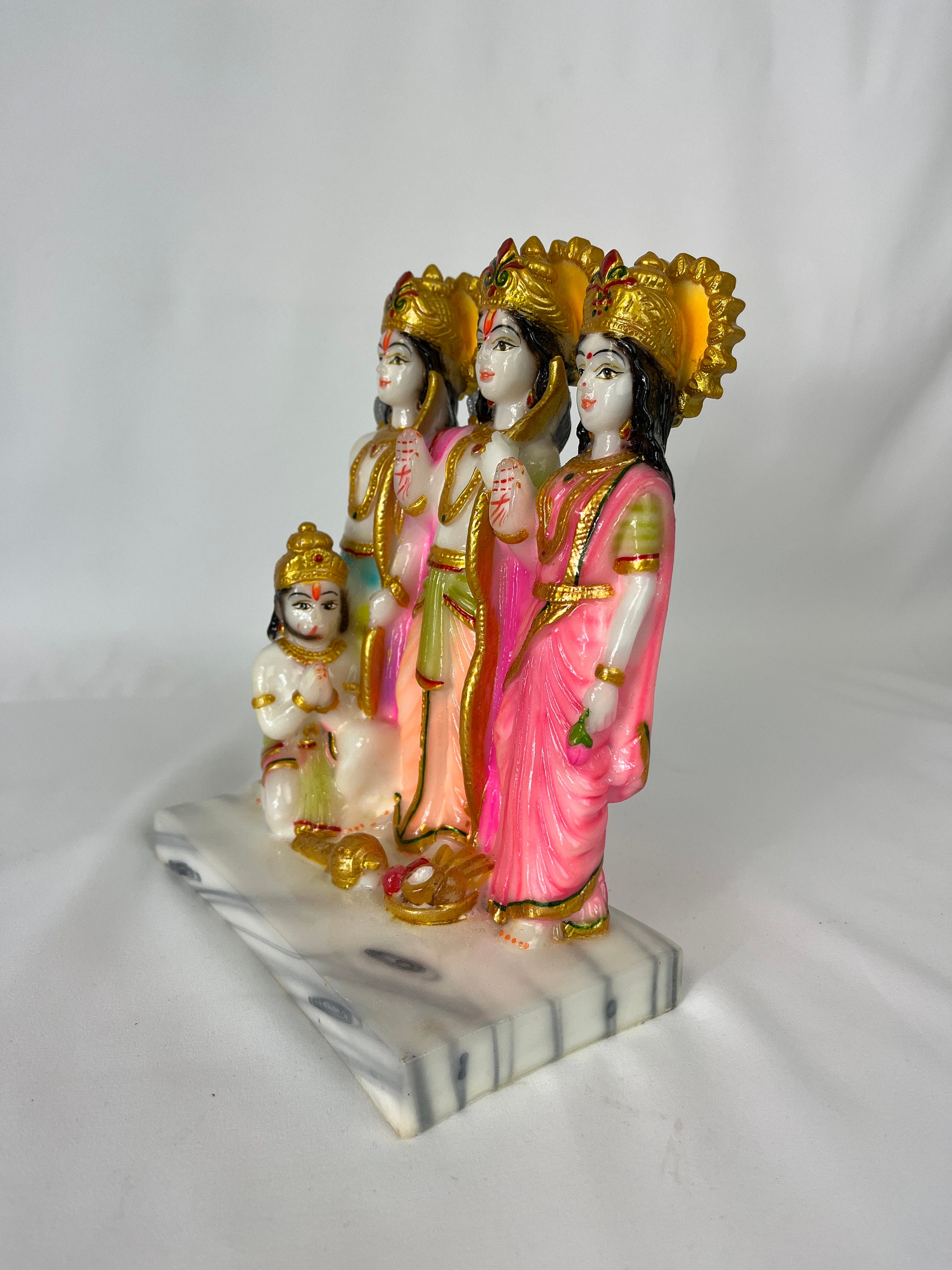 Marble Dust Lord Ram Darbar God Ram, Laxman, Sita & Hanuman Darbar ...