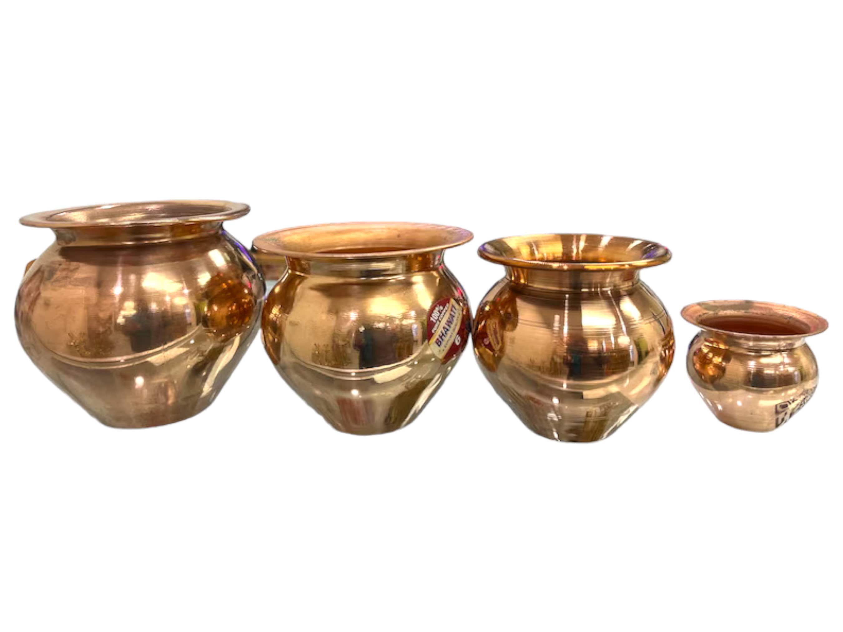 Copper Kumkuma Kalash, Pooja Kalash, Copper Chambu Lota, Tamba Ka Lota ...