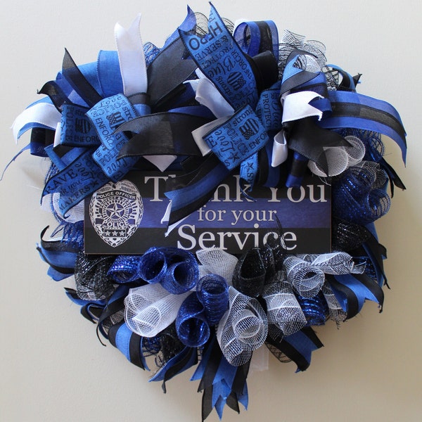 Police Wreath - Etsy