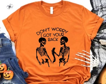 I Got Your Back Skeleton Shirt - Etsy