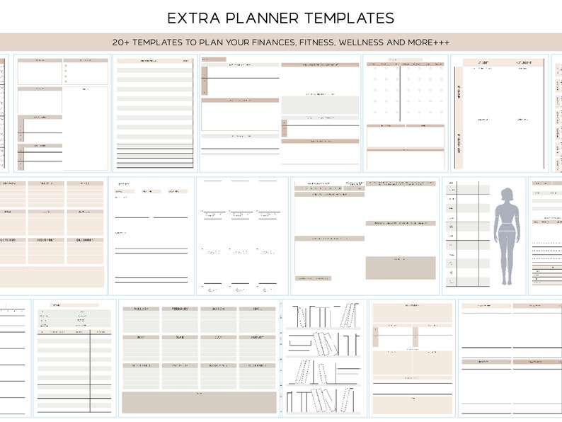 ONENOTE DIGITAL PLANNER all-in-one Template - Etsy