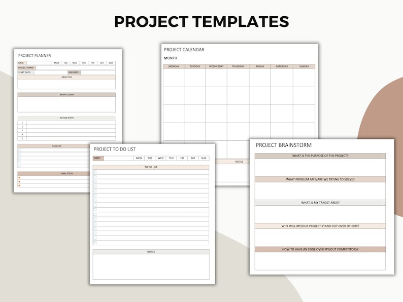 Onenote Productivity Planner Templates, Digital Planning for Ipad ...