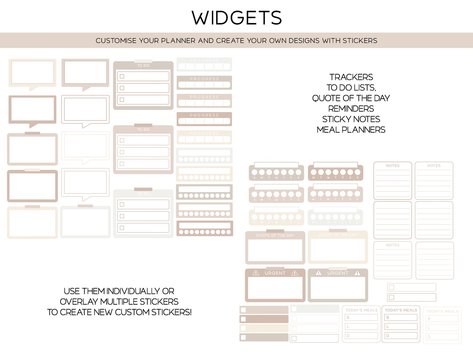 DIGITAL PLANNER STICKERS, Digital Sticker Pack, Goodnotes Stickers for ...