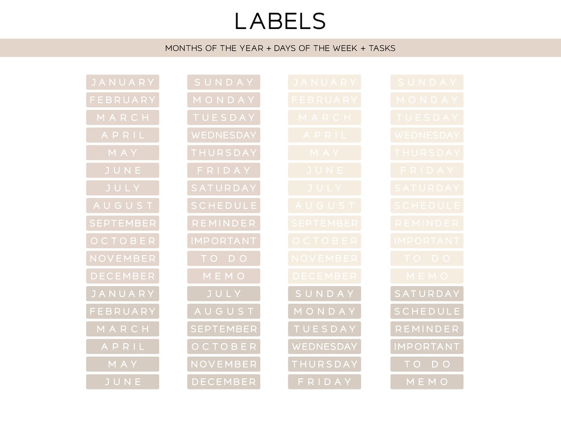DIGITAL PLANNER STICKERS, Digital Sticker Pack, Goodnotes Stickers for ...