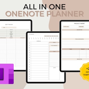 ONENOTE PLANNER, Digital Planning for Ipad, Laptops and Computers, All ...