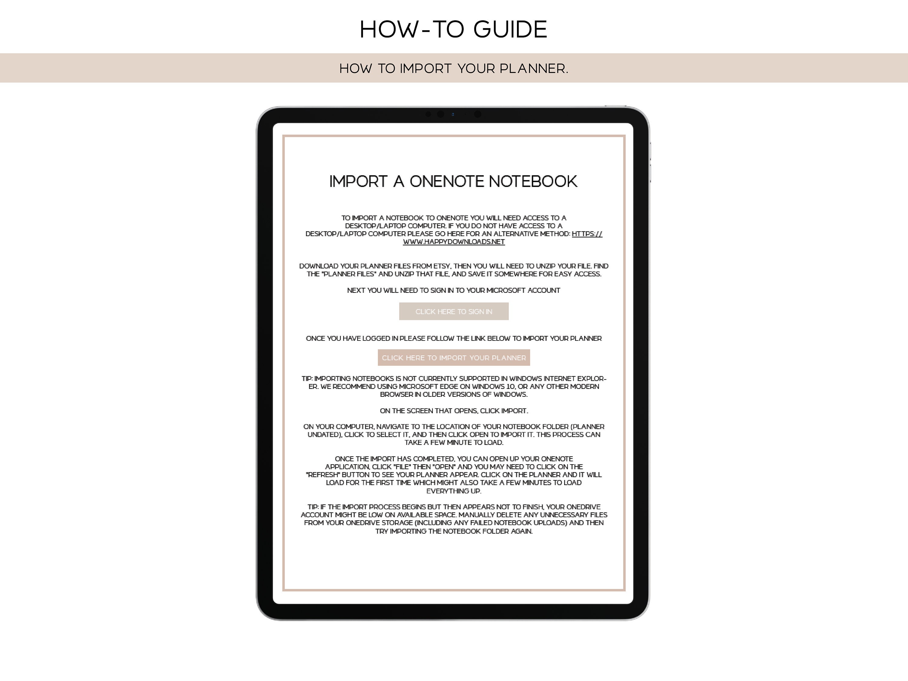 Onenote Productivity Planner Templates, Digital Planning for Ipad ...