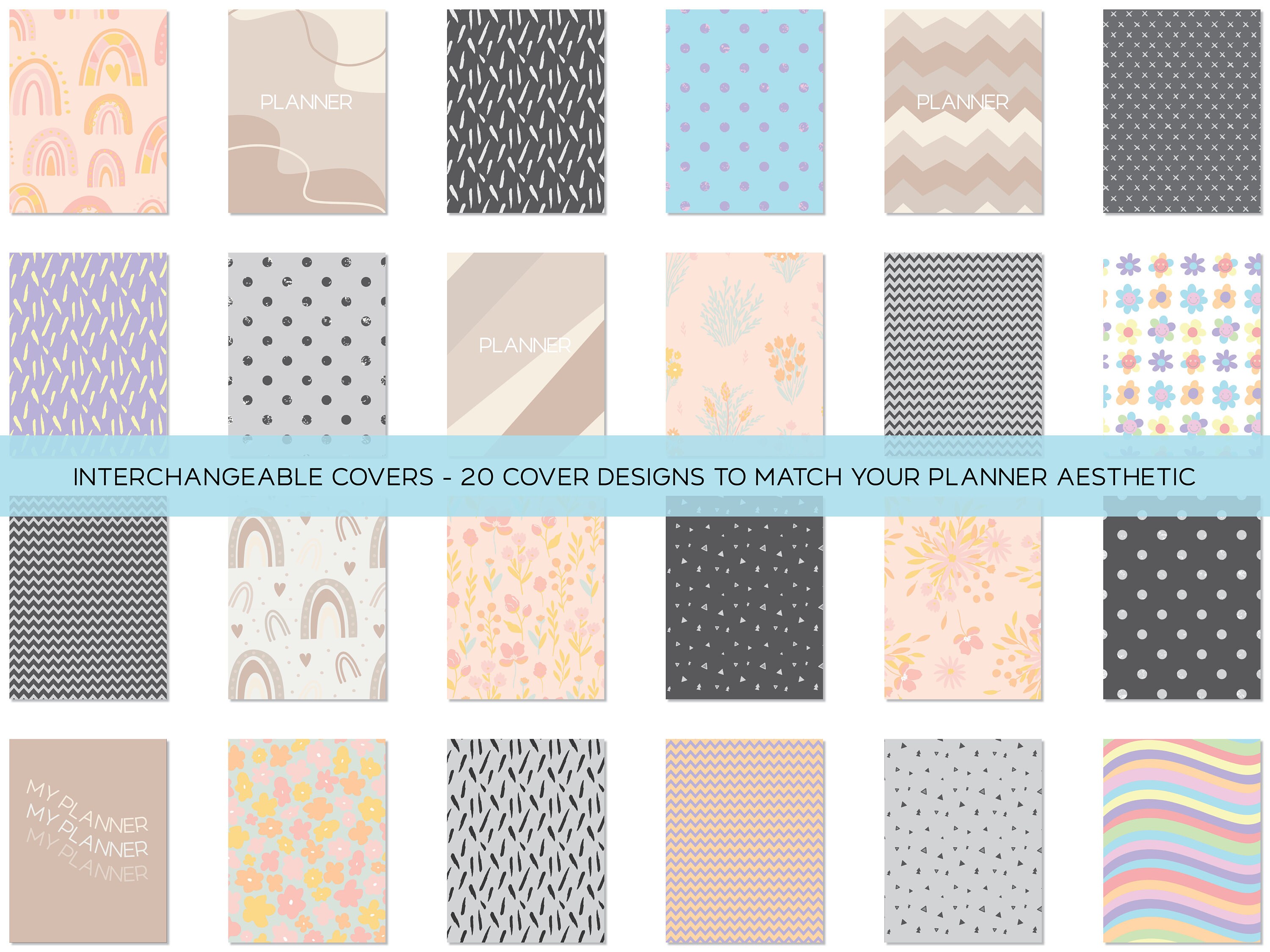 CUSTOMIZABLE DIGITAL undated PLANNER All-in-one: Finance, Fitness ...