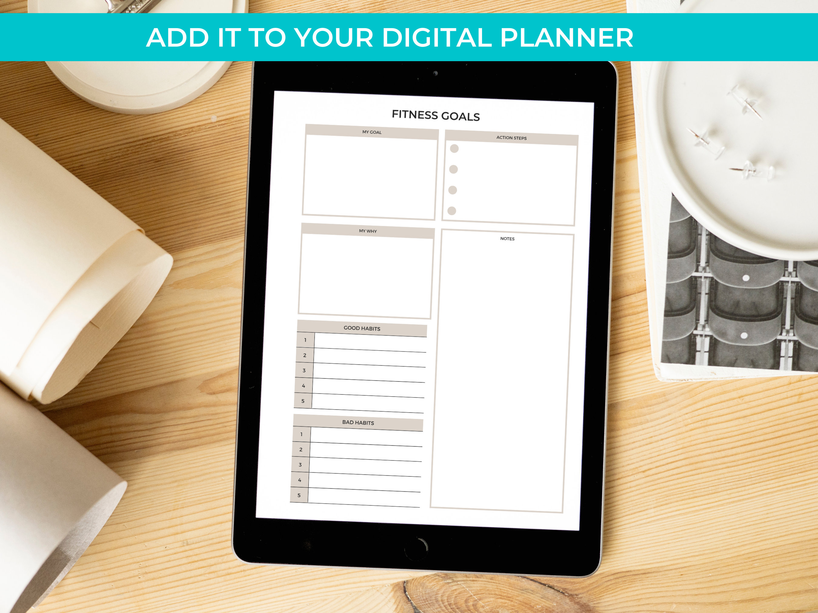 STUDENT PLANNER Templates Editable Canva Templates Goodnotes Study ...