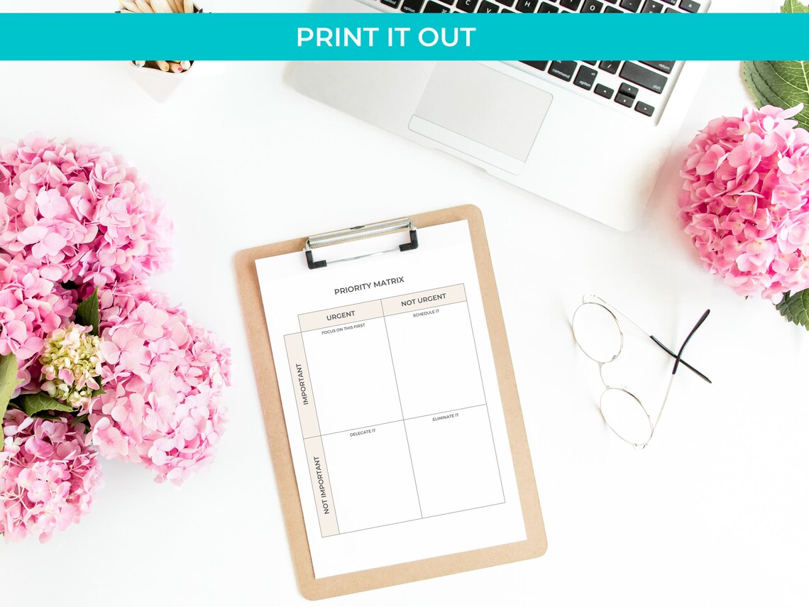 CUSTOMISABLE Productivity Planner Templates, CANVA Templates, Editable ...