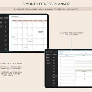 ONENOTE FITNESS PLANNER | Digital Workout Template to Track Progress ...