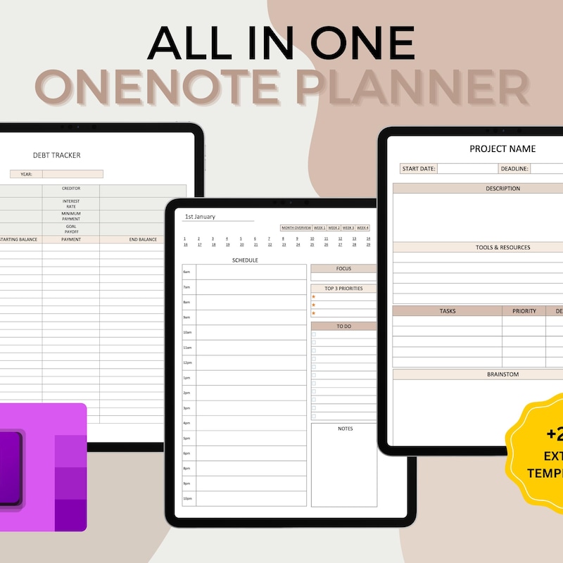 Onenote Templates - Etsy