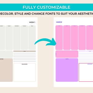 STUDENT PLANNER Templates | Editable Canva Templates | Goodnotes Study ...