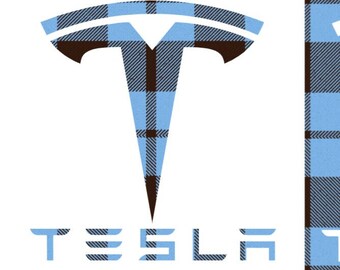 Model X Plaid Emblem - Etsy