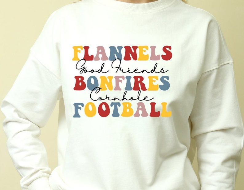 Flannel and Football Png-digital Download-bonfire and Friends - Etsy