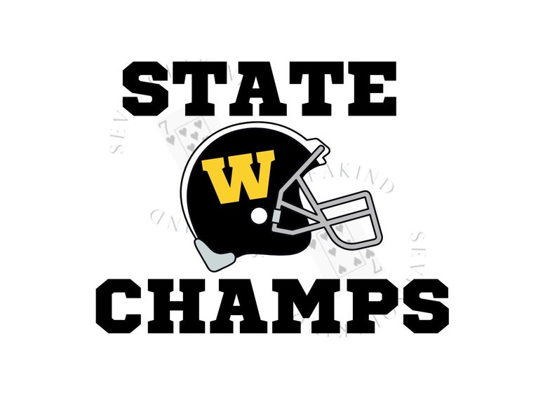 Football State Champs Png-digital Download-football Shirt-spirit-school ...