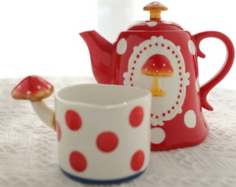 Mushroom Tea Set - Etsy
