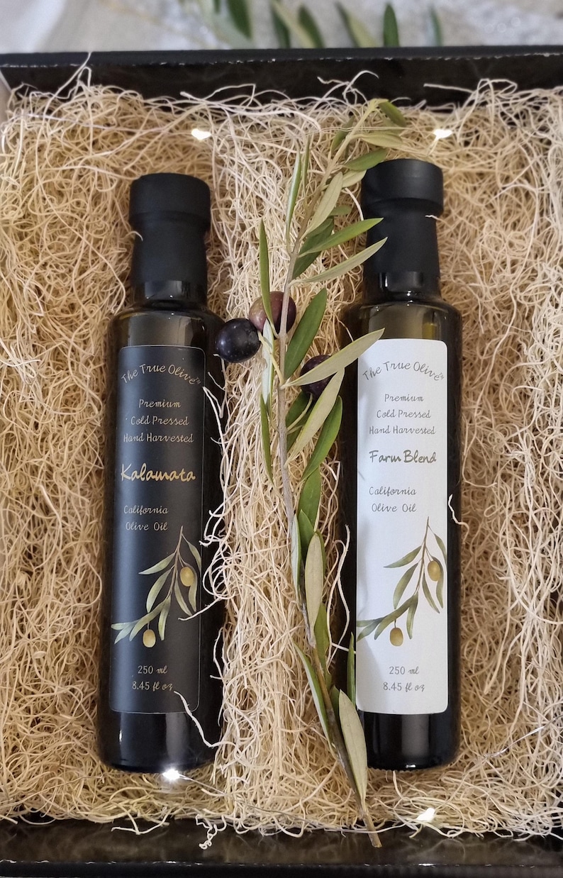 Organic Olive Oil Gift Box: Hand Harvested Kalamata & Farm Blend - Etsy UK