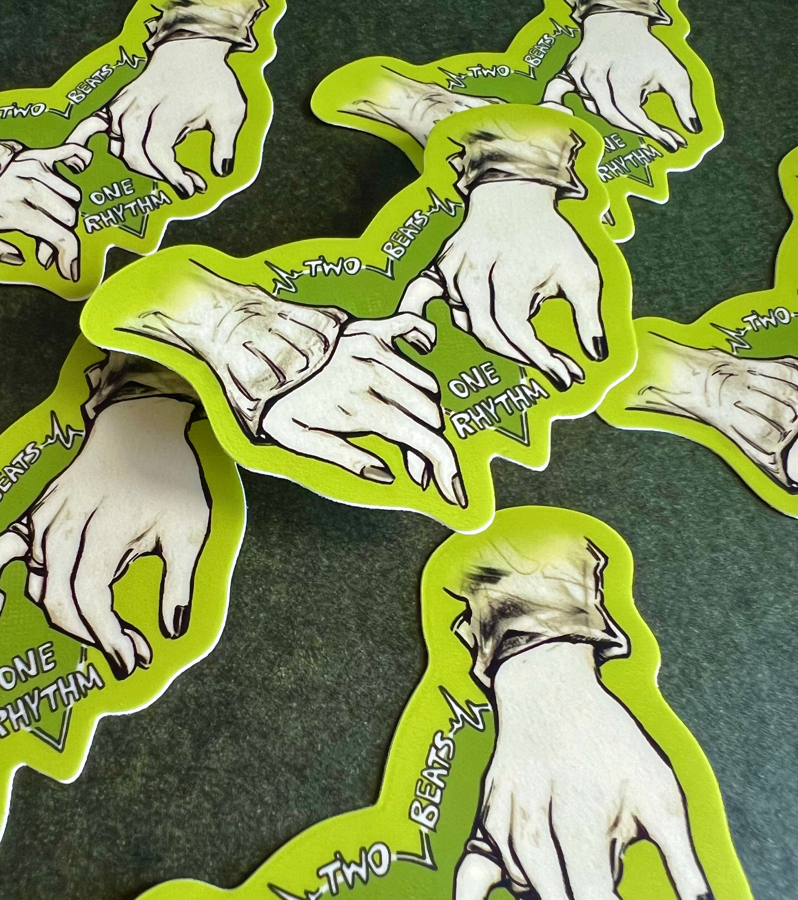 Green Yuri Manga Green Matte Vinyl Sticker, Yuri Manga Sticker Design ...