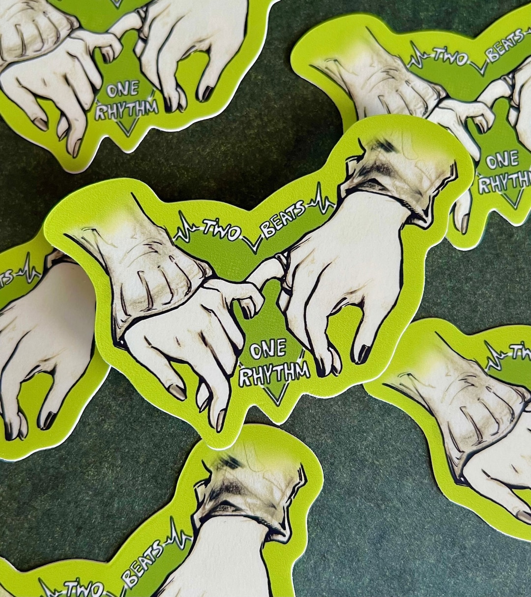 Green Yuri Manga | Green Matte Vinyl Sticker, Yuri Manga Sticker Design ...