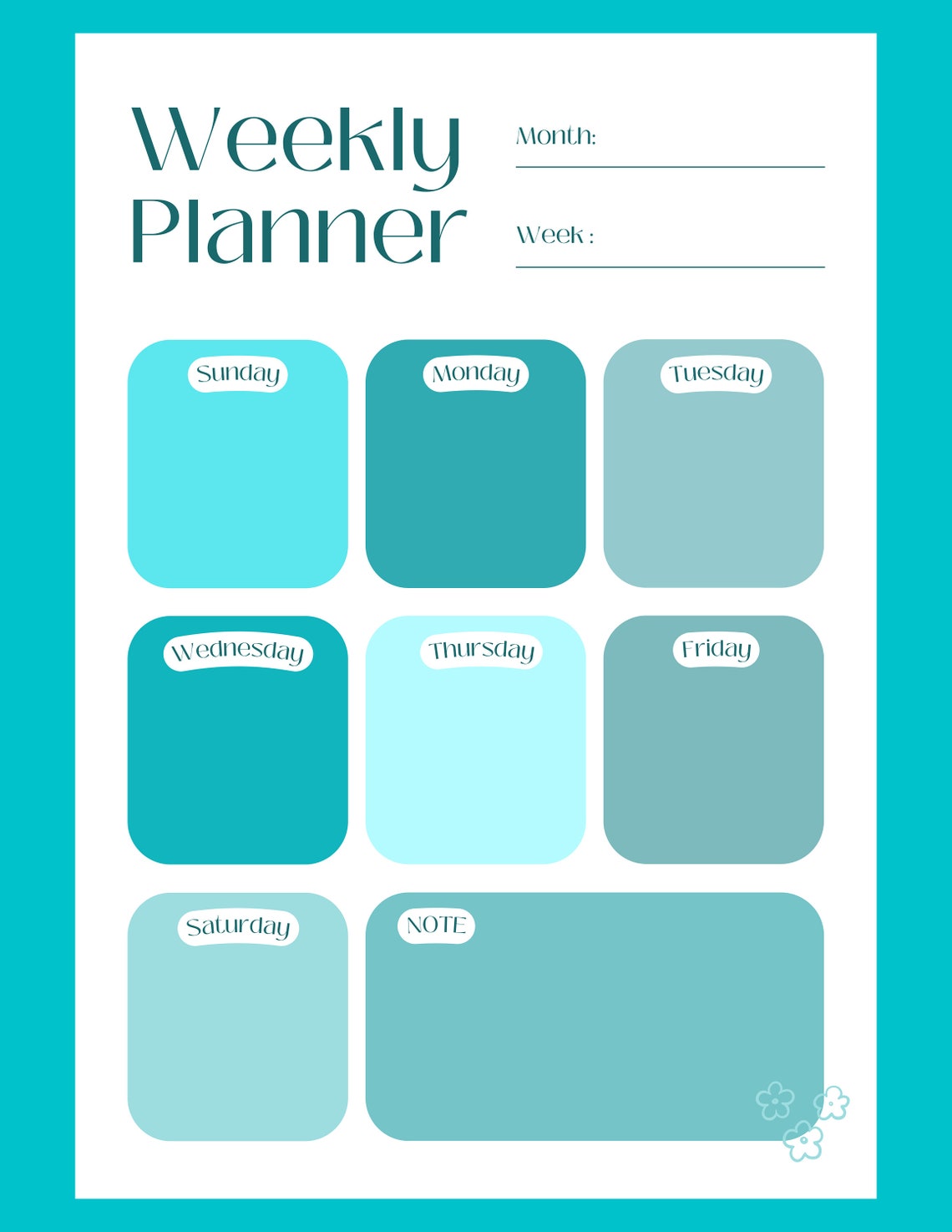Weekly Planner, Planning, Week Organizer, to Do List, Weekly Planning ...