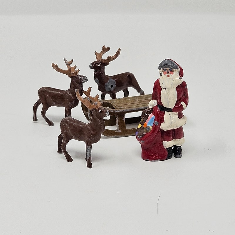 Cast Iron Santa Sleigh - Etsy