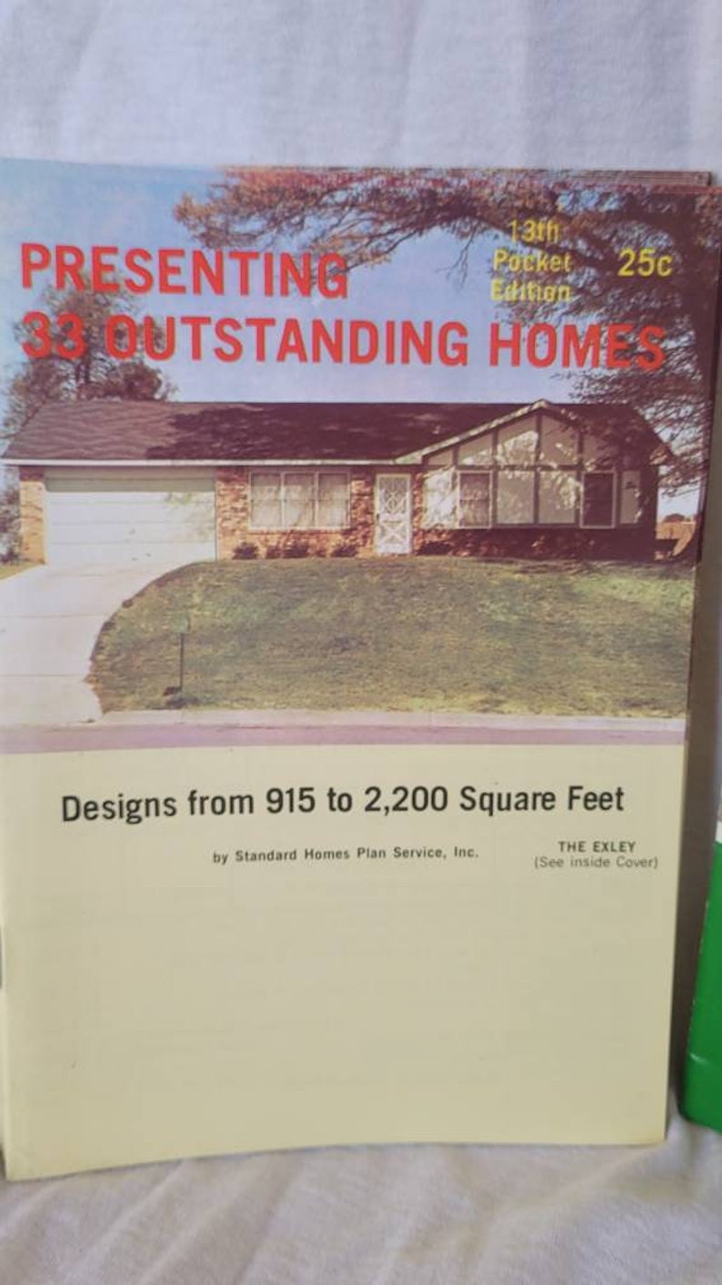 Vintage 1970s Building Floor Plans Brochures Standard Homes Plans ...