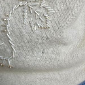 Mitra Designs Beaded Lambswool Wool Angora Rabbit Cardigan Sweater - Etsy