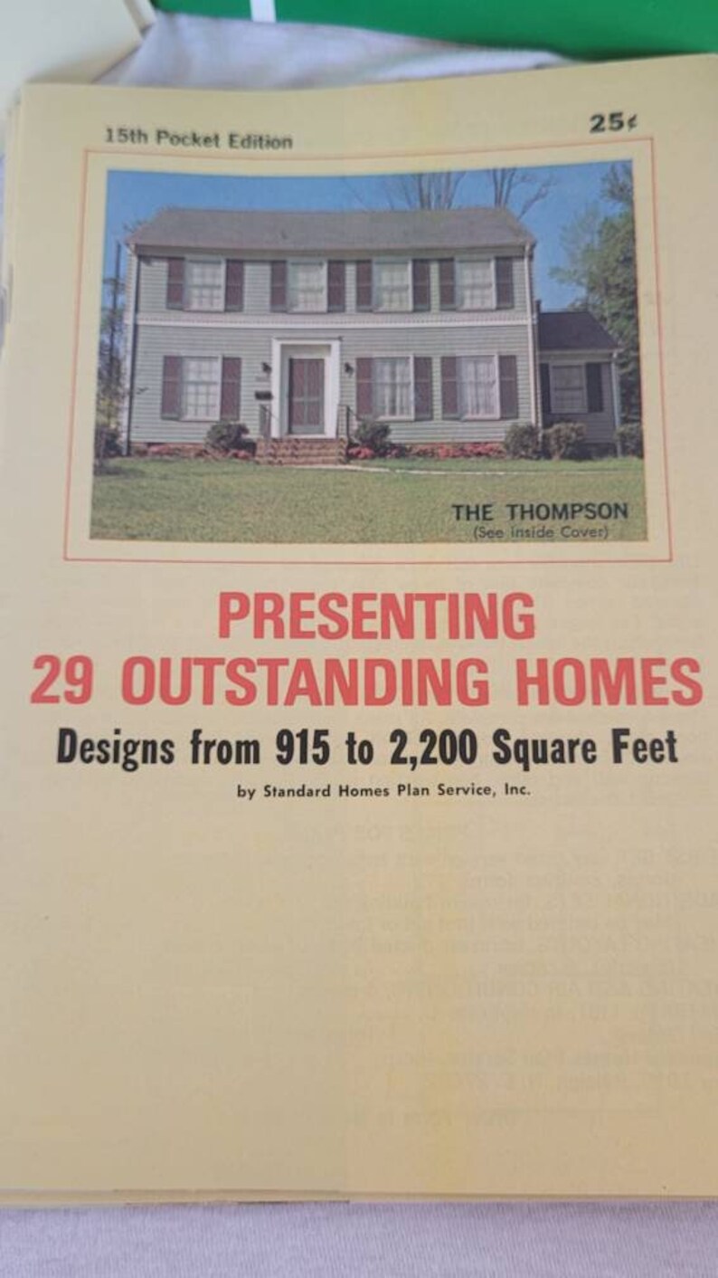 Vintage 1970s Building Floor Plans Brochures Standard Homes Plans ...