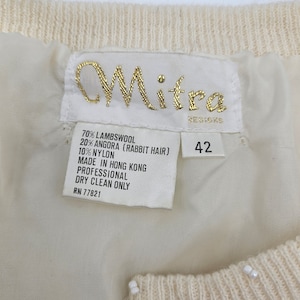 Mitra Designs Beaded Lambswool Wool Angora Rabbit Cardigan Sweater - Etsy