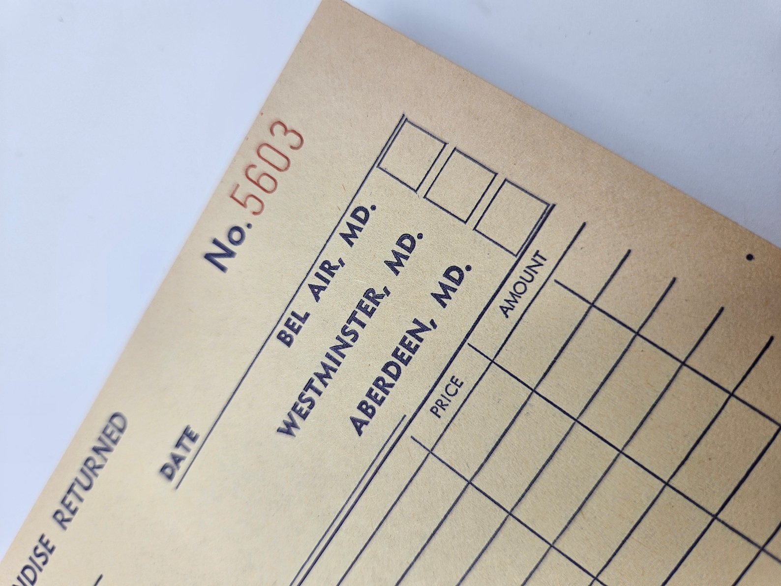 1970s Clothing Store Receipt Book Carbon Copy Baltimore Maryland the ...