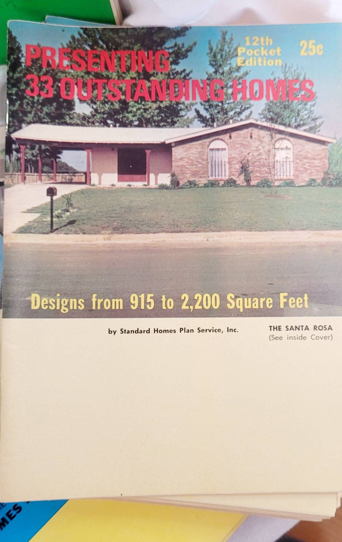 Vintage 1970s Building Floor Plans Brochures Standard Homes Plans ...
