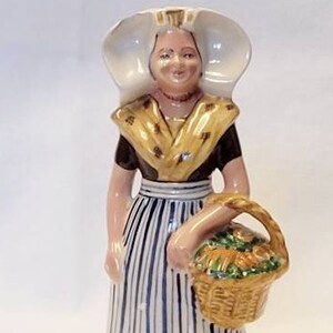 Vintage 1950s Dutch Girl With Produce Basket BOLS Zenith Decanter ...