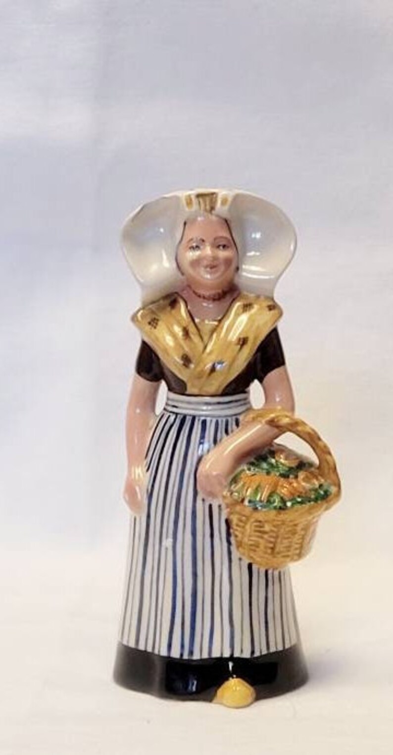 Vintage 1950s Dutch Girl With Produce Basket BOLS Zenith Decanter ...