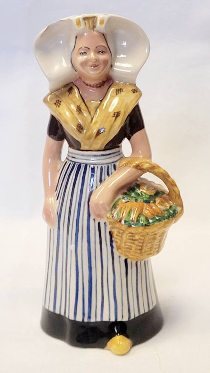 Vintage 1950s Dutch Girl With Produce Basket BOLS Zenith - Etsy