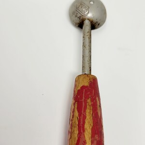 Vintage 1950s Red Wood Handled Kitchen Tools Utensils Can Opener Melon ...
