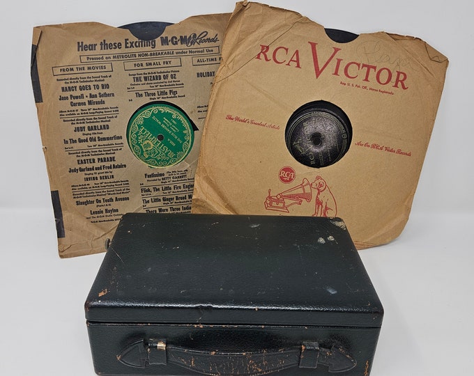 1930s Walker Mignonphone Miniature Portable Record Player Phonograph ...