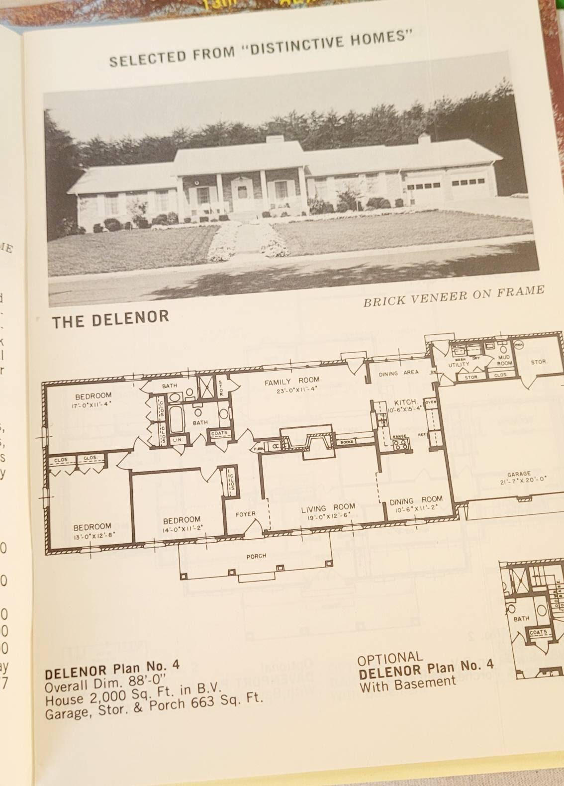 Vintage 1970s Building Floor Plans Brochures Standard Homes Plans ...