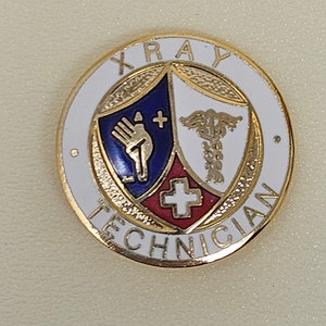 1970s Medical Enamel Pins Badges Veterinarian Radiology Xray Surgical ...