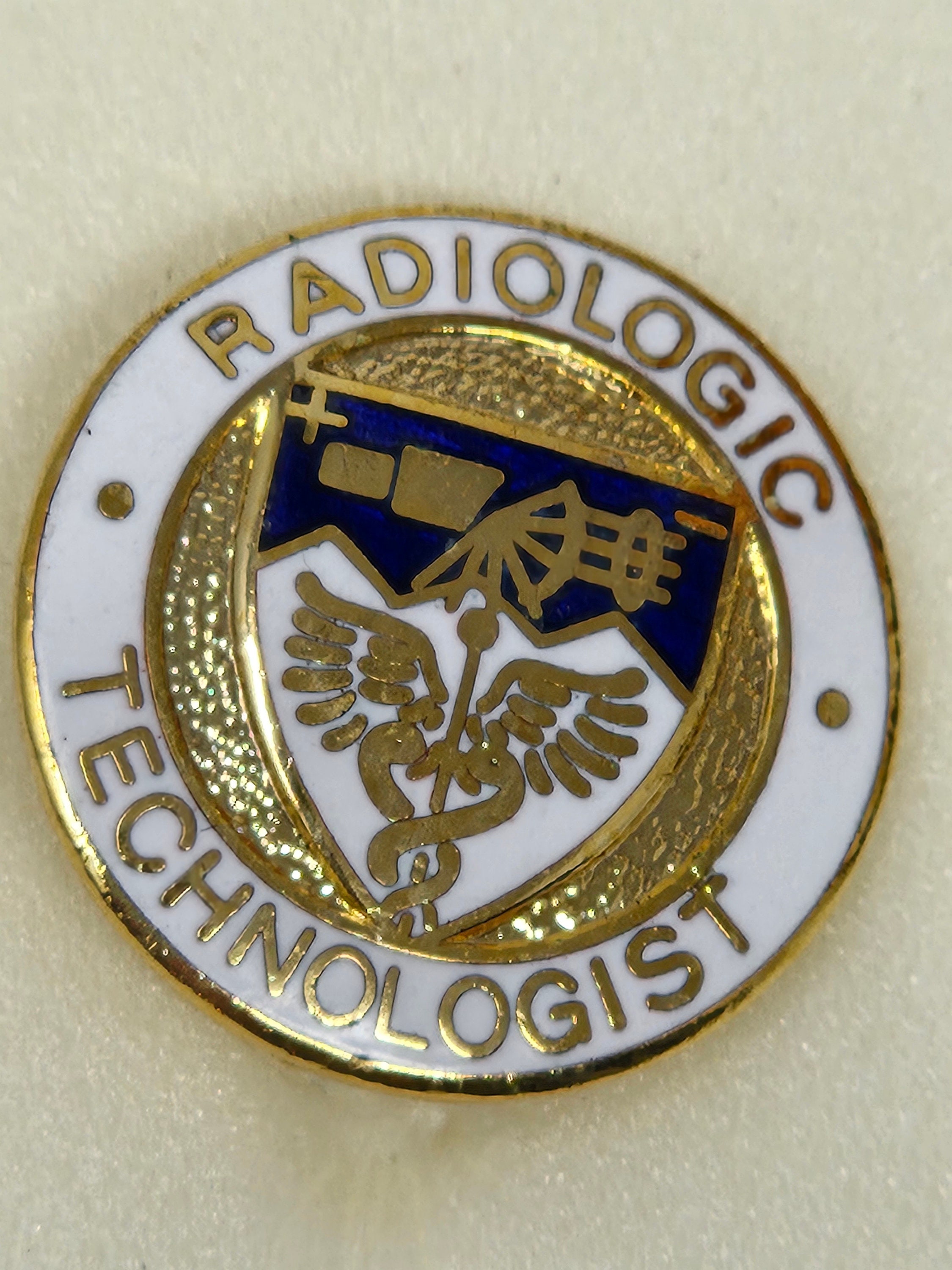 1970s Medical Enamel Pins Badges Veterinarian Radiology Xray Surgical ...