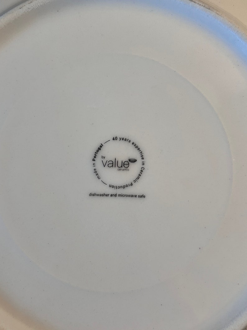 Vintage Hand Painted Embossed Value Ceramics Strawberry Plate Soup Bowl ...