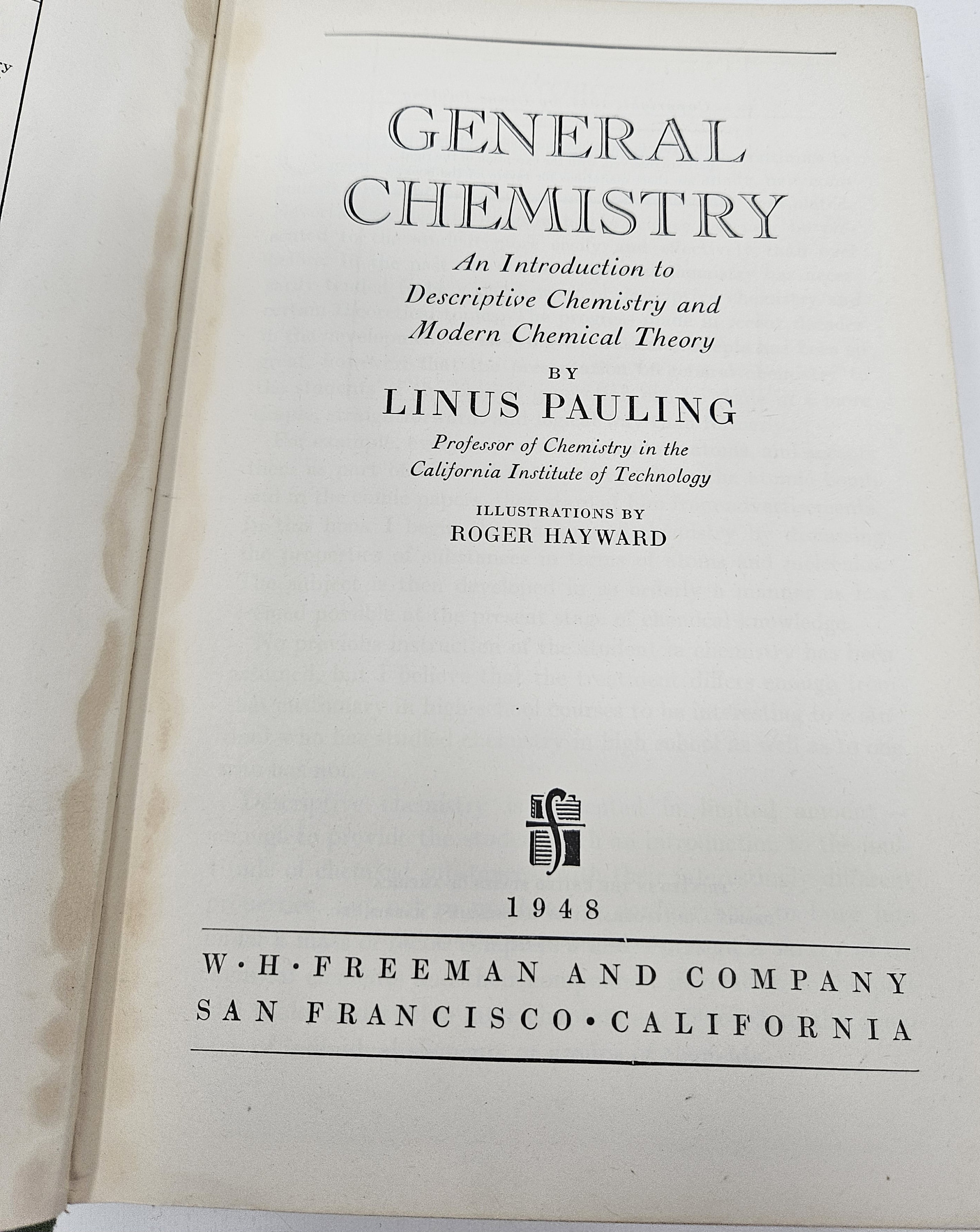 General Chemistry Linus Pauling