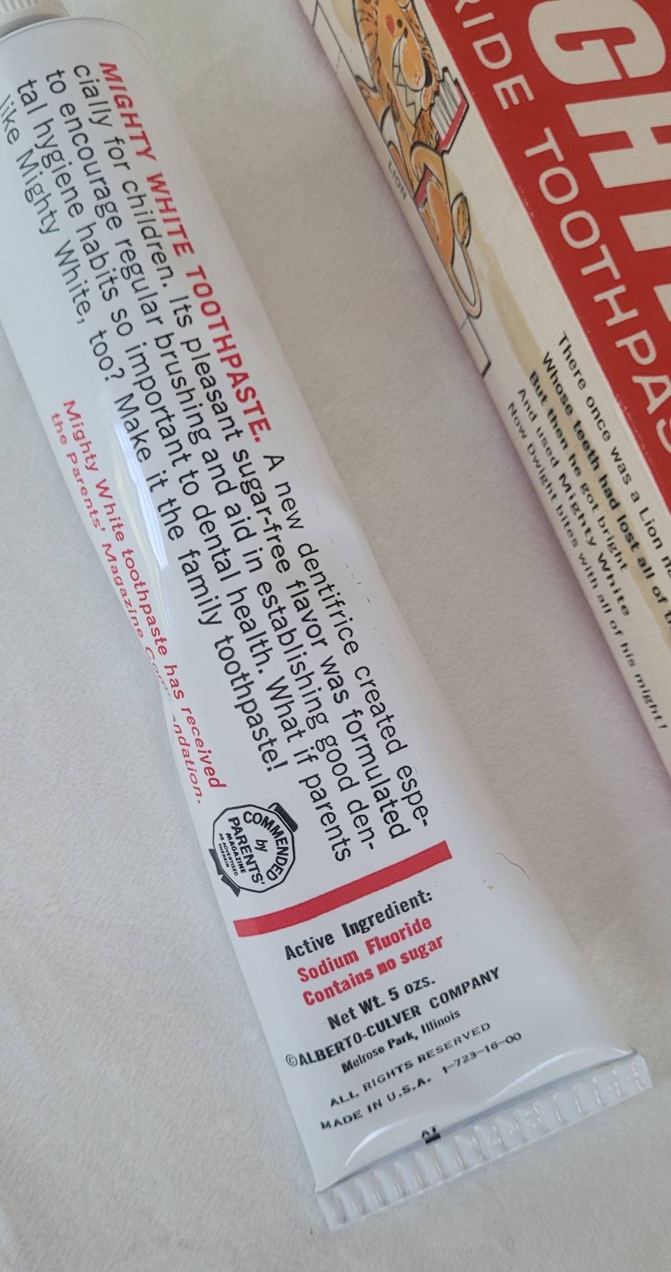 Vintage 1960s Great Zeeth's Mighty White Toothpaste Full Tube in Box - Etsy