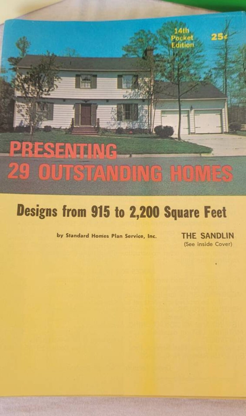 Vintage 1970s Building Floor Plans Brochures Standard Homes Plans ...