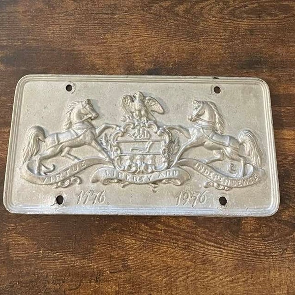 Pewter License Plate - Etsy