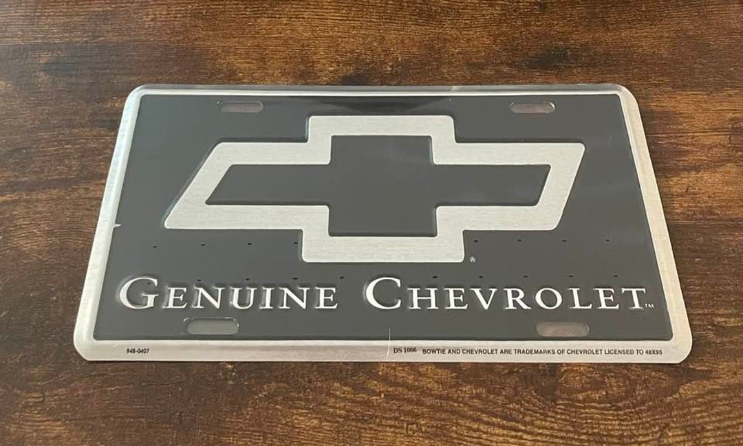 Genuine Chevrolet Booster License Plate Chevy Vintage Camaro Corvette ...
