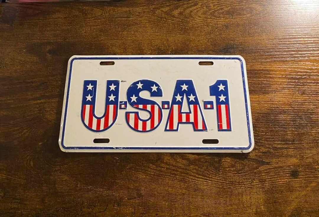 USA-1 USA1 Booster License Plate Chevrolet Vintage Chevy Trucks Classic ...
