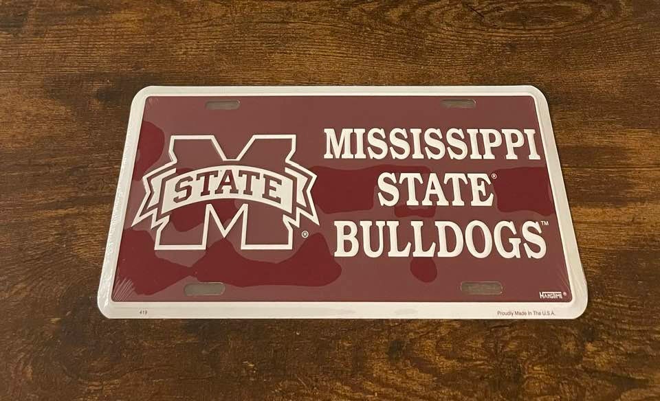 MSU Bulldogs Booster License Plate Mississippi State University More ...