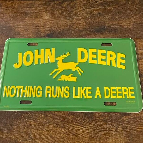 John Deere License Plate - Etsy